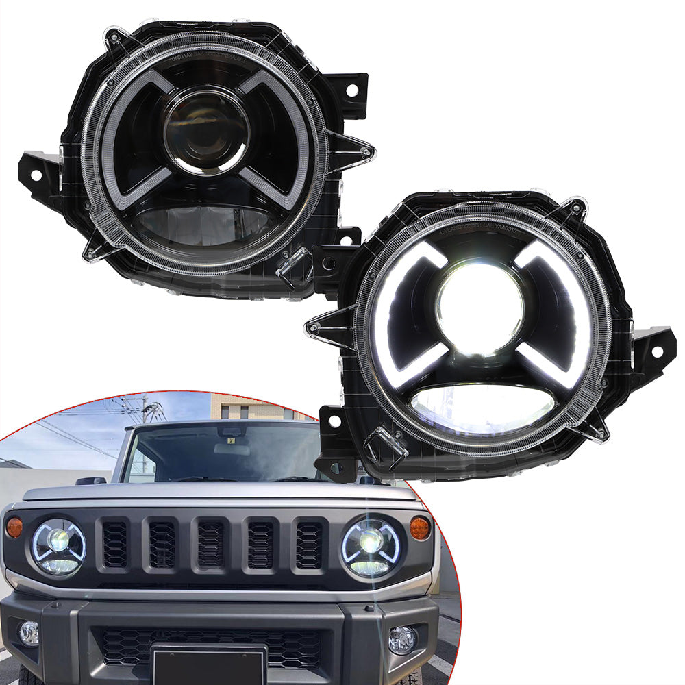 VLAND LED/Projector Headlights For Suzuki Jimny 2018-2023 with Blue LE ...