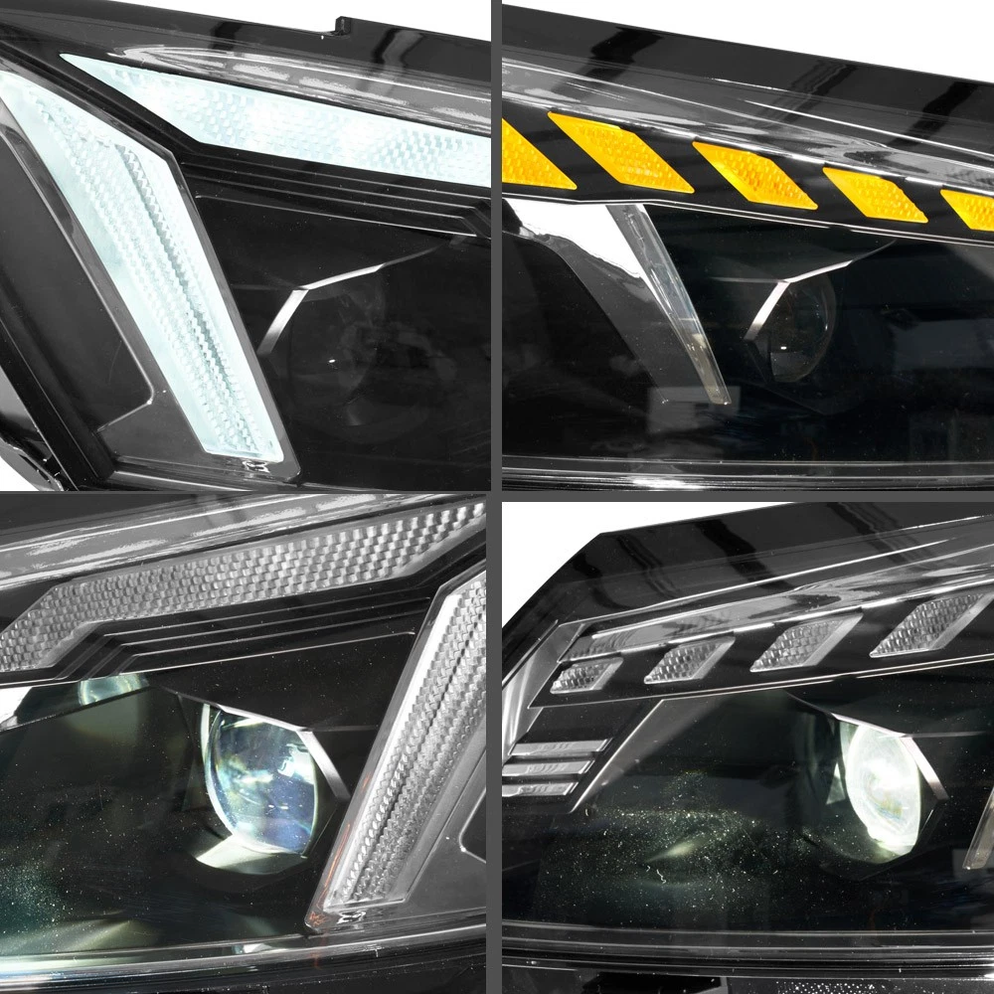 VLAND Full LED Projector Headlights For 2011-2015 Volkswagen Passat W ...