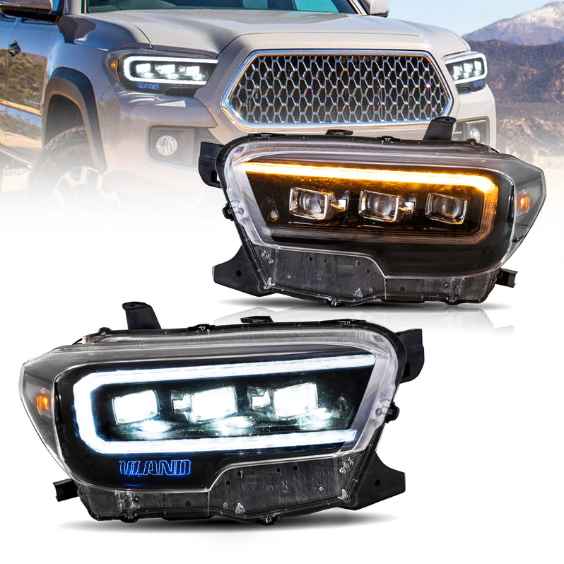 Vland Led Matrix Projector Headlights For Toyota Tacoma N300 2015 2023