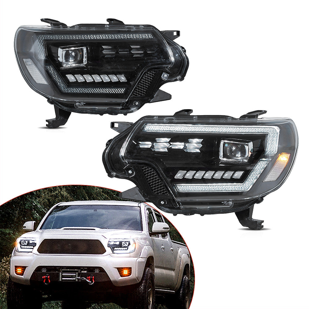 VLAND LED Projector Headlights For Toyota Tacoma 2012-2015 2nd Gen Res ...