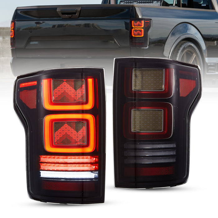 VLAND OLED Taillights For 2015-2020 Ford F150 w/Animation Amber Turn S ...