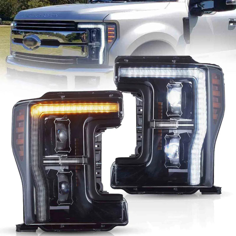 VLAND LED Projector Headlights For 2017-2019 Ford F250 F350 F450 F550 ...