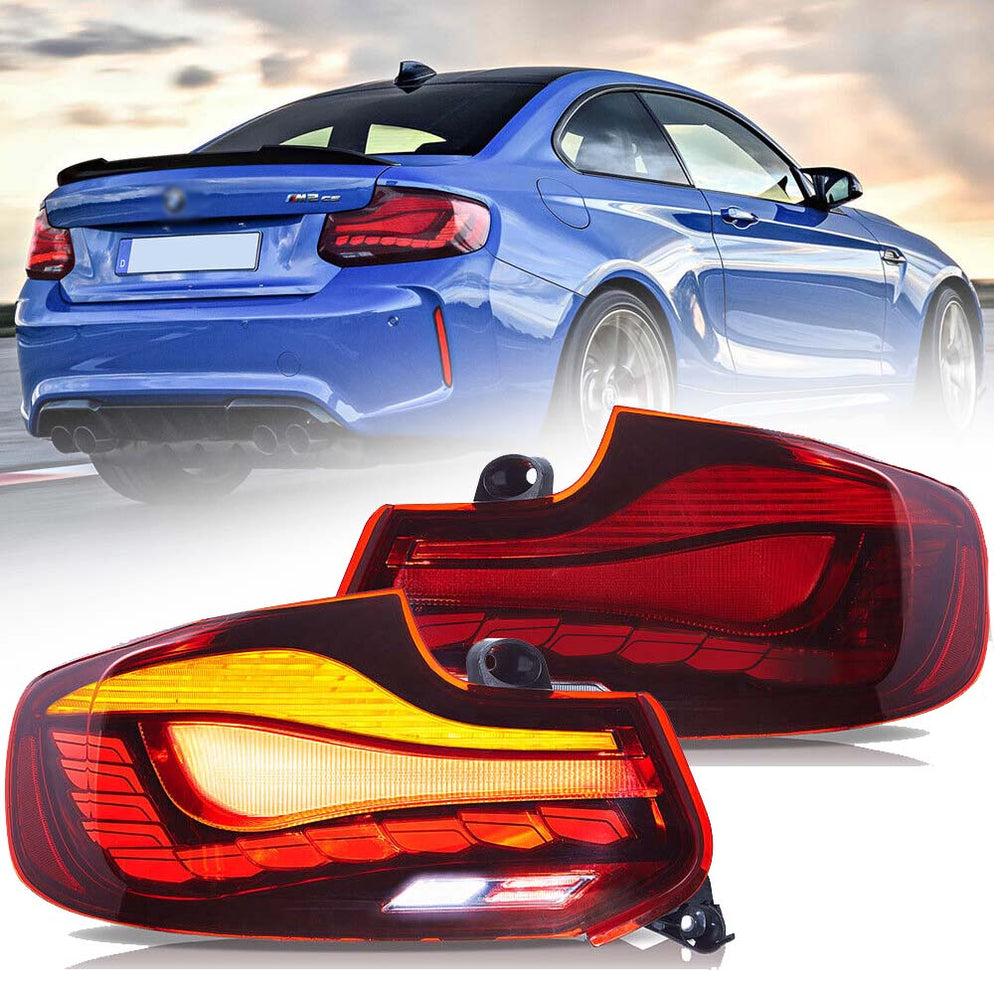 VLAND OLED Taillights For BMW 2 Series M2 F87 2014-2021 1st Gen With d ...