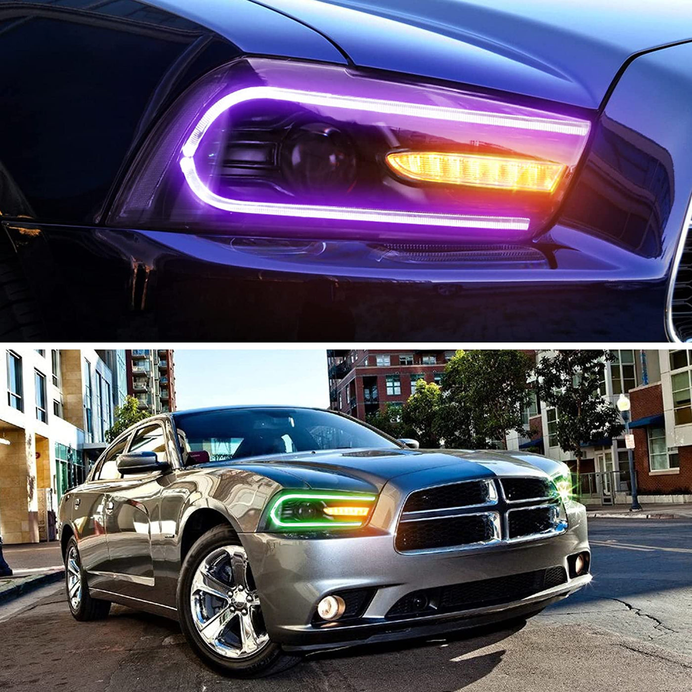 VLAND LED Headlights RGB Color For Dodge Charger 2011-2014 — VLAND Official