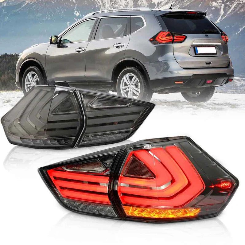 VLAND LED Tail Lights For 2014-2019 Nissan Rogue Rear Lamps Assembly ...