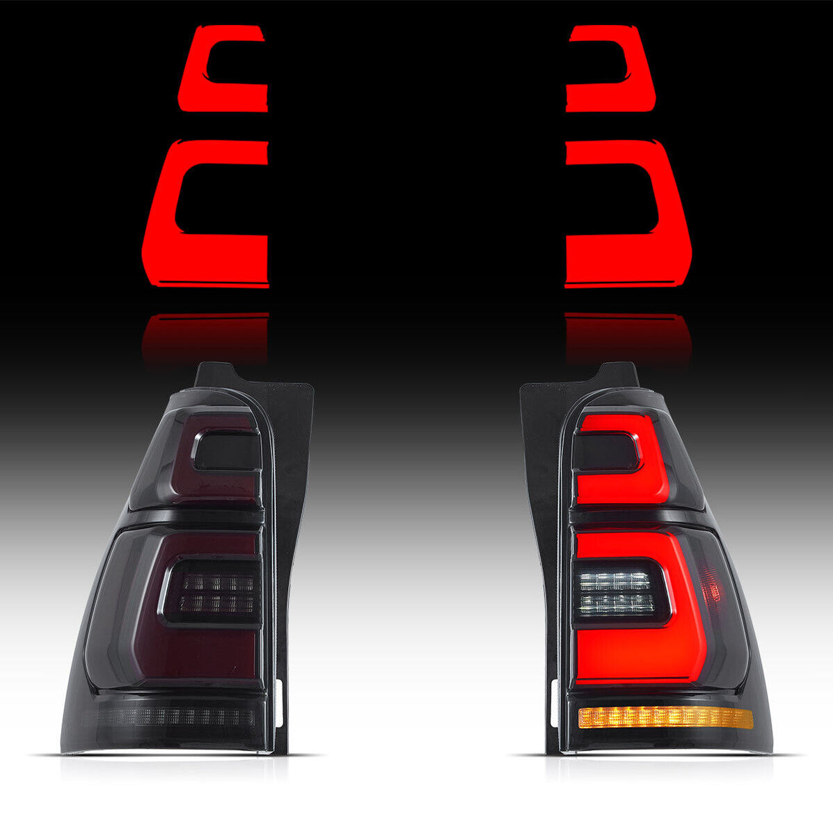 VLAND LED Tail Lights For Toyota 4Runner 2003-09 Rear Lamps w/ Startup ...