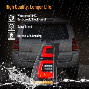 VLAND LED Tail Lights For Toyota 4Runner 2003-09 Rear Lamps w/ Startup ...