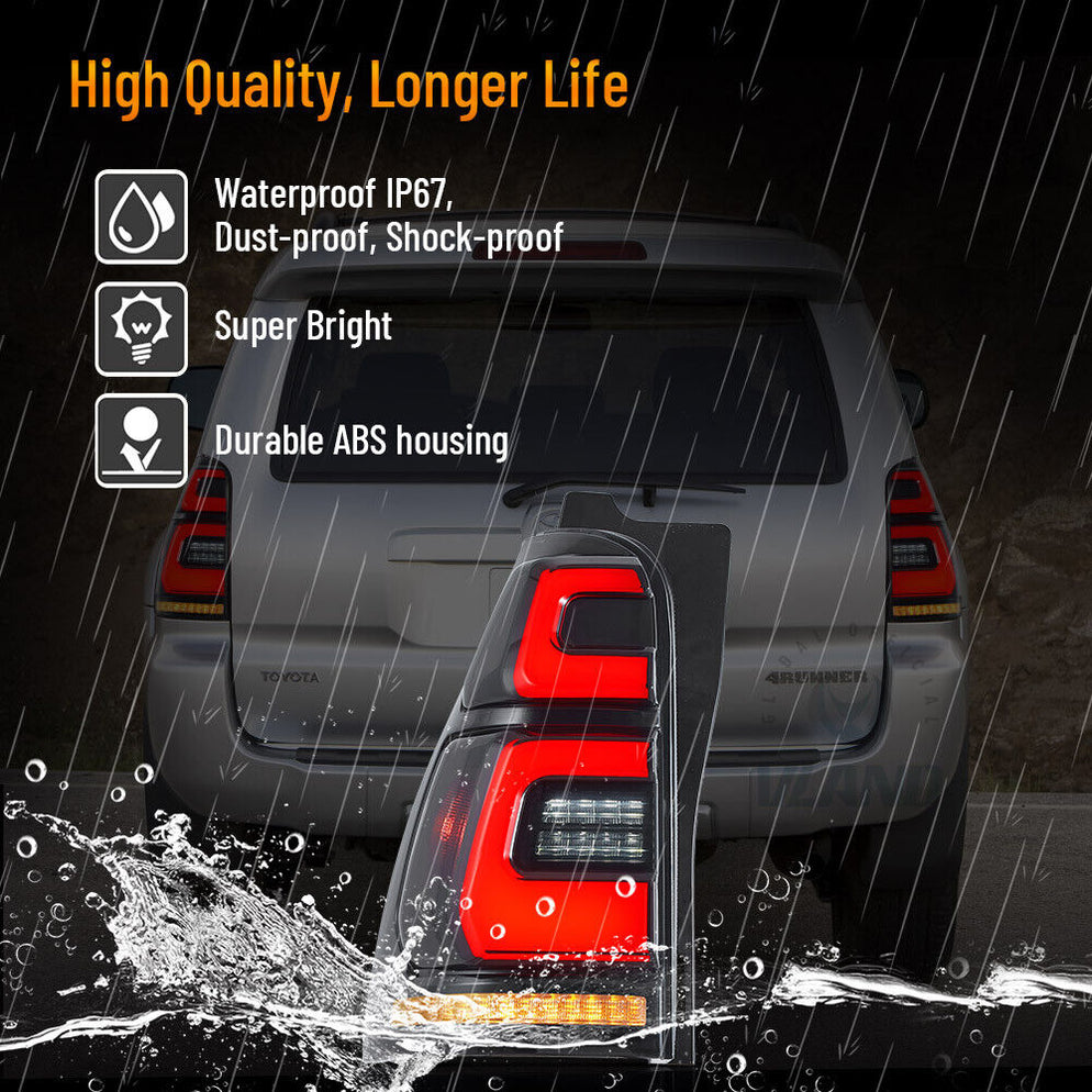 VLAND LED Tail Lights For Toyota 4Runner 2003-09 Rear Lamps w/ Startup ...