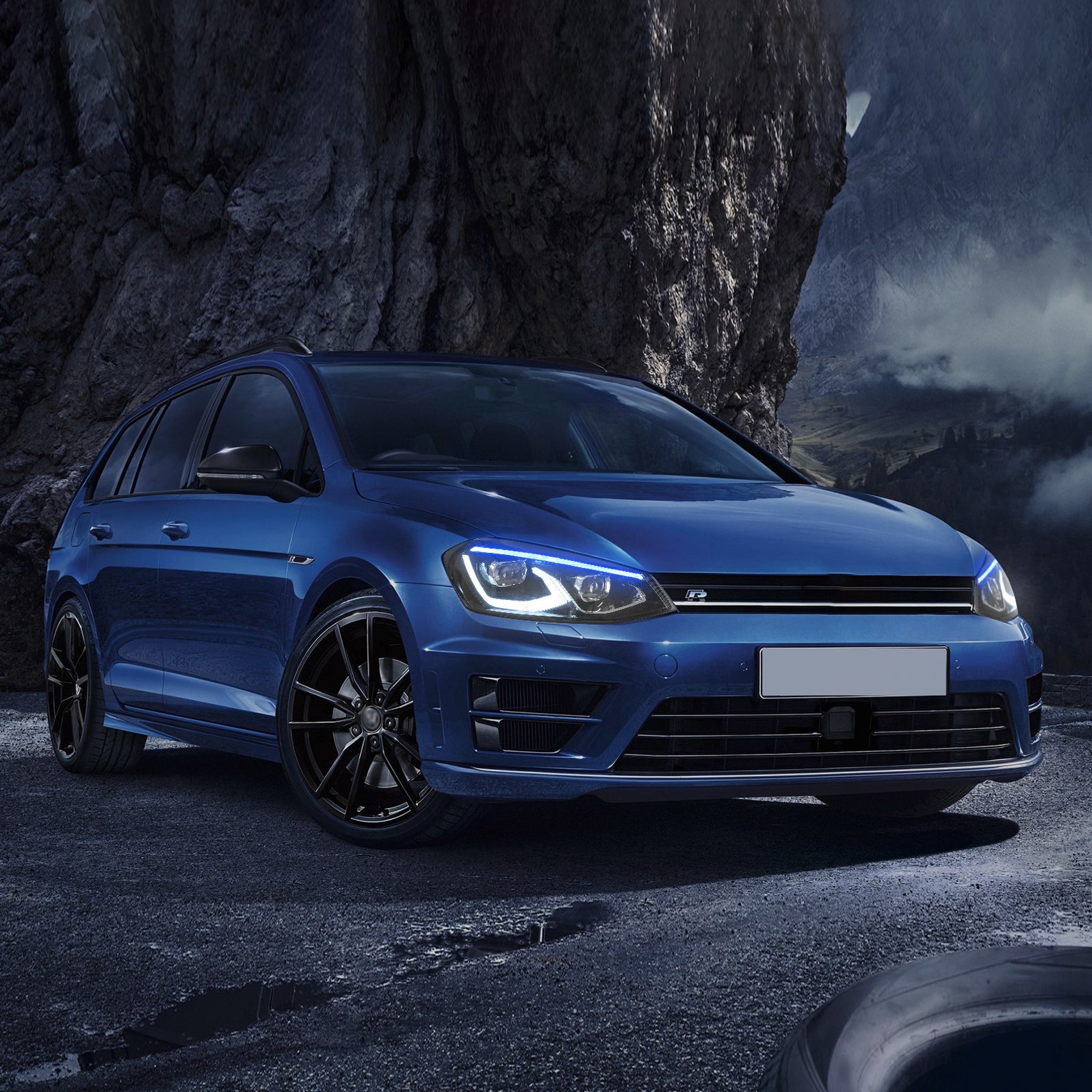 VLAND LED Front lights For 2015-2017 Volkswagen Golf MK7 Halogen Headl ...