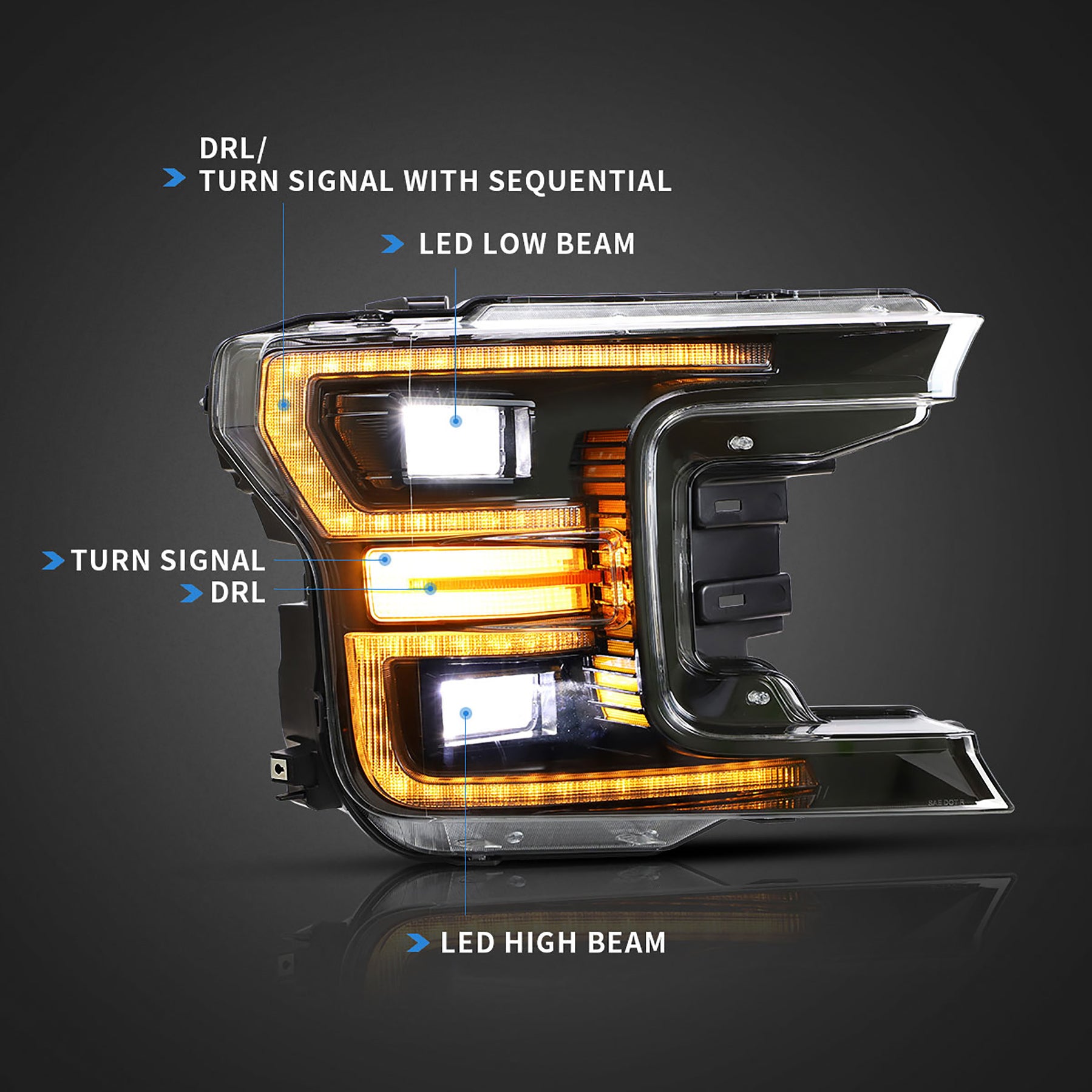 VLAND LED Headlights for Ford F-150 | All-New And Tougher Than Ever ...
