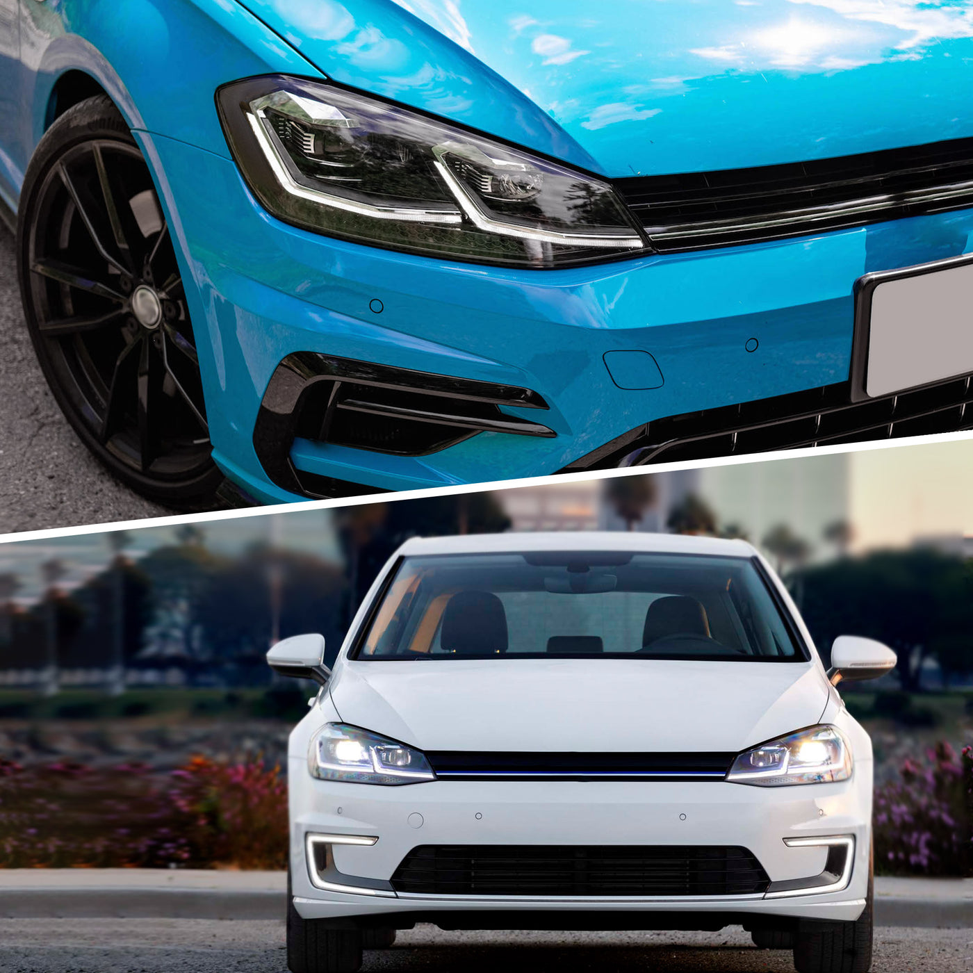 Plug&Play VLAND Full LED Headlights For 2018-2021 Volkswagen Golf MK7 ...