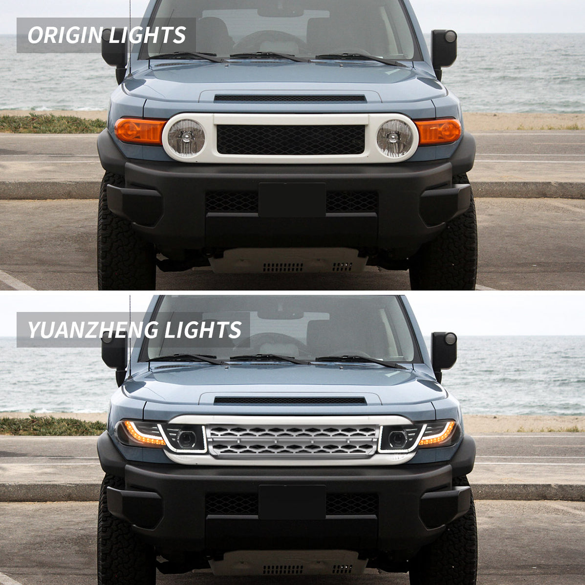 Plug&Play VLAND LED Headlights For Toyota Fj Cruiser With Grille 2007 ...