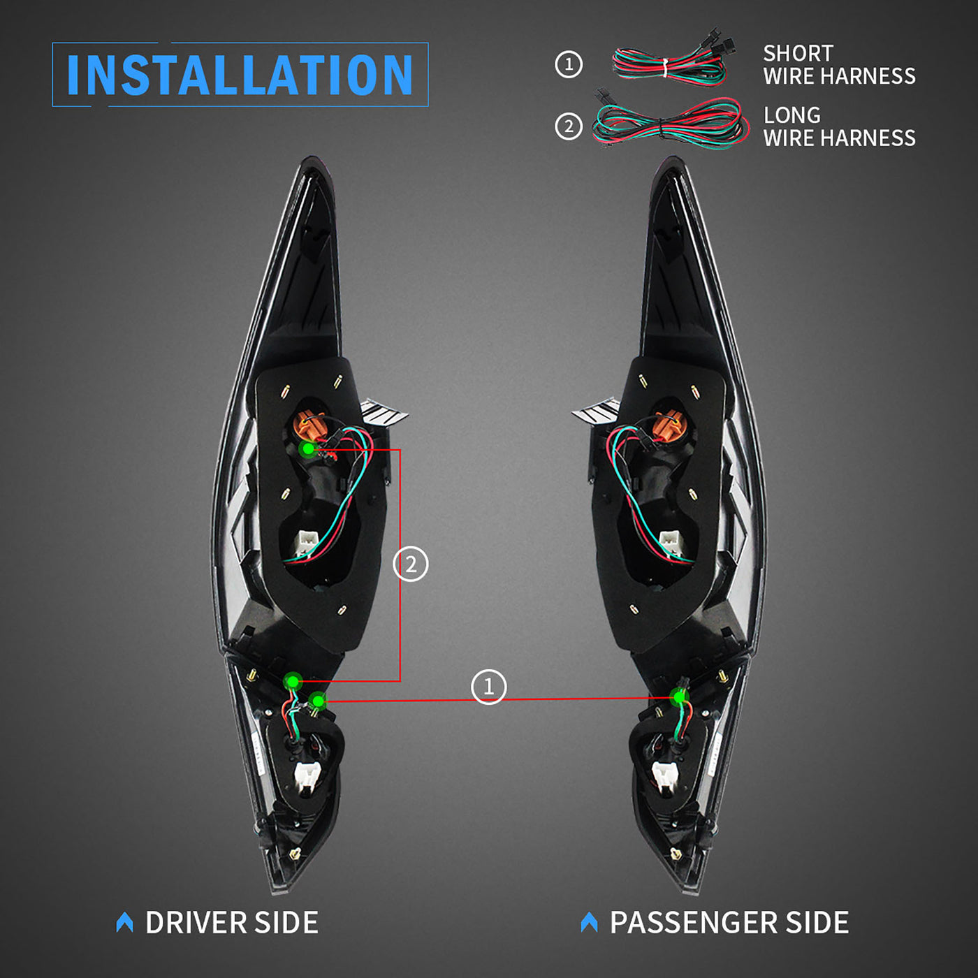 VLAND Full LED Tail Lights For Hyundai Sonata 6th Gen Sedan 2011-2014 ...