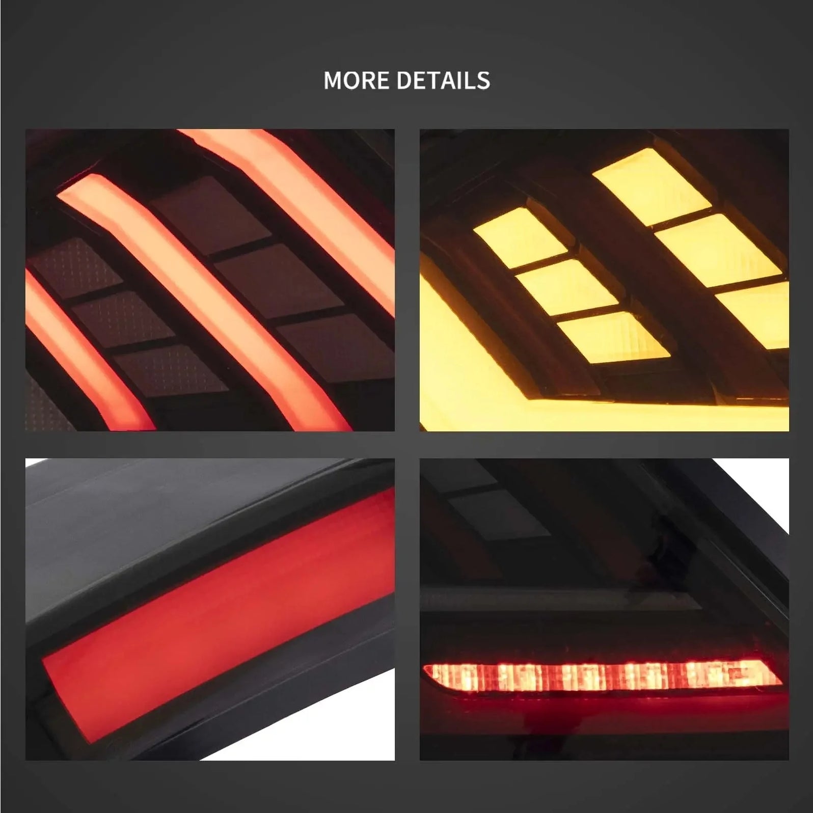 VLAND Tail Lights For Honda Civic Hatchback LX Sport EX 2016-2021 [5 D ...