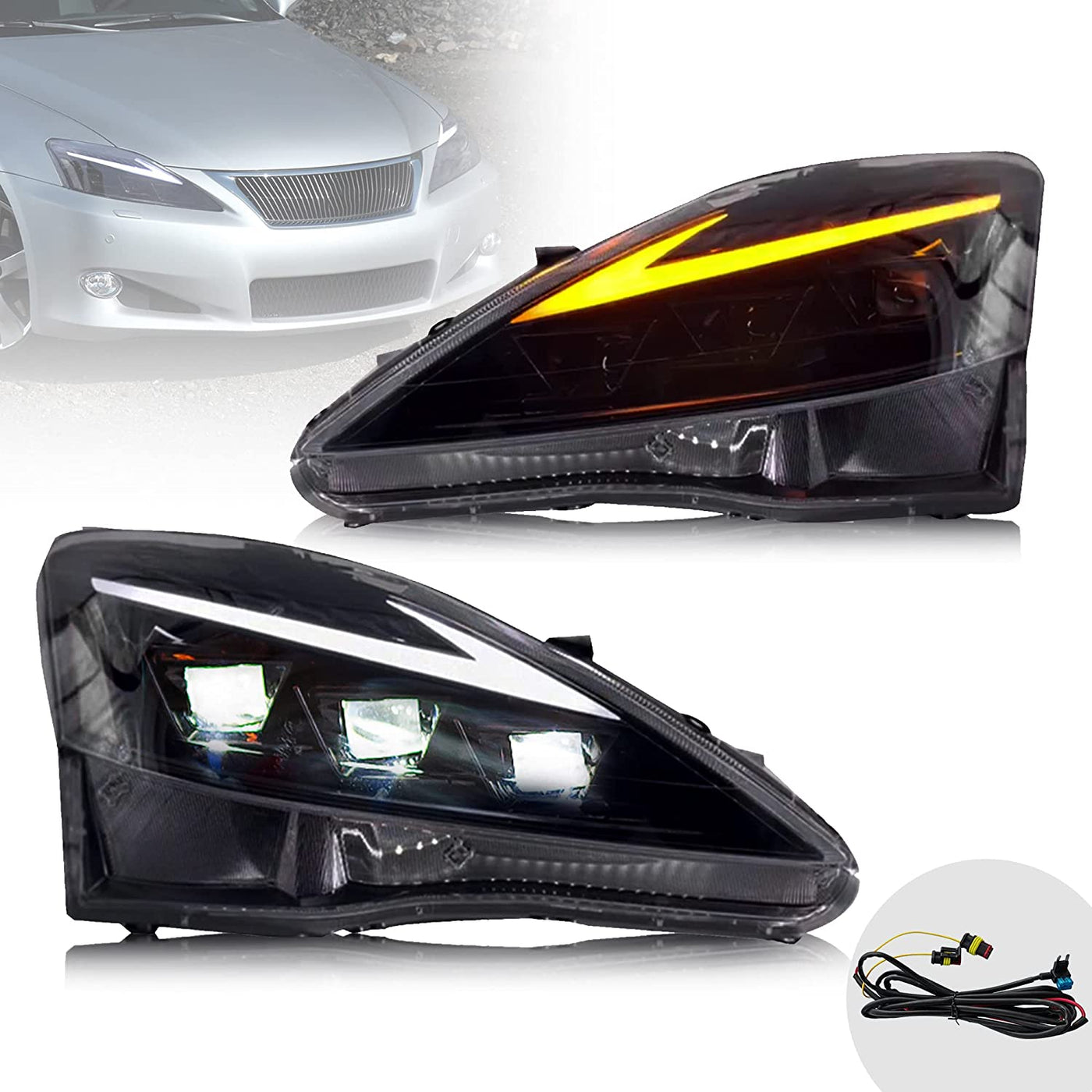 VLAND LED Headlights For 2006-2013 Lexus is250 is350 isf — VLAND Official