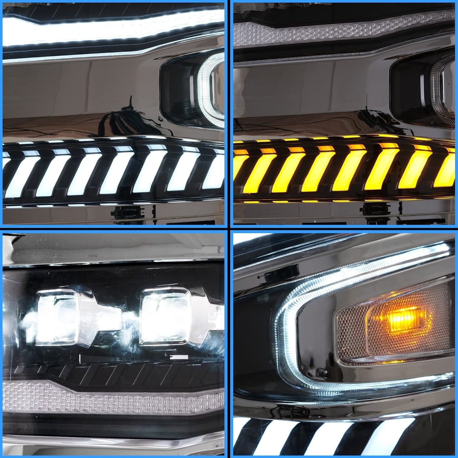 Plug&Play VLAND Projector LED Headlights For Chevy Silverado 1500 2016 ...