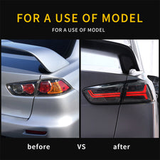 VLAND Full LED Tail Lights for Mitsubishi Lancer EVO X 2008-2018 ...