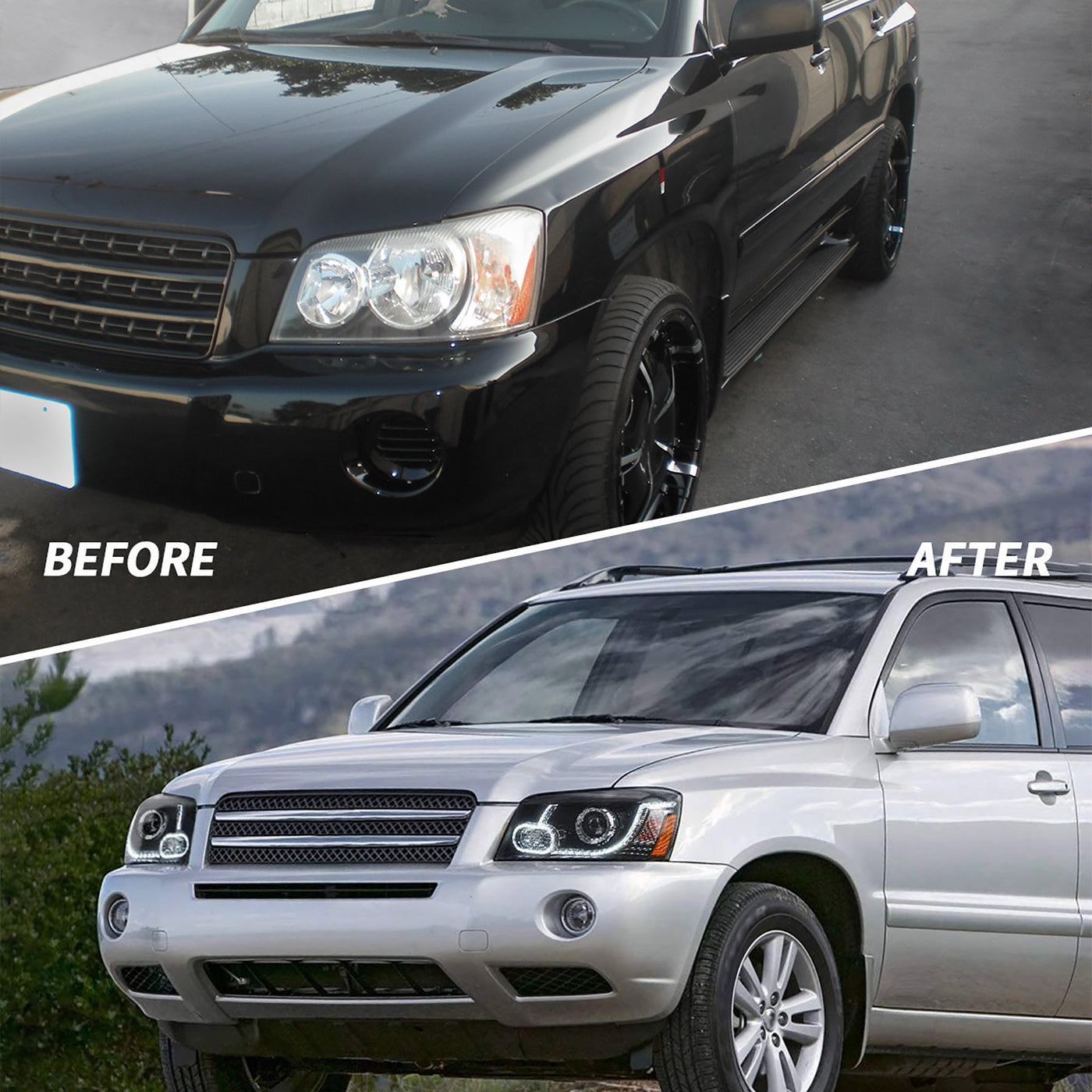 Plug&Play VLAND for Toyota Highlander LED Projector Headlights 2001-20 ...