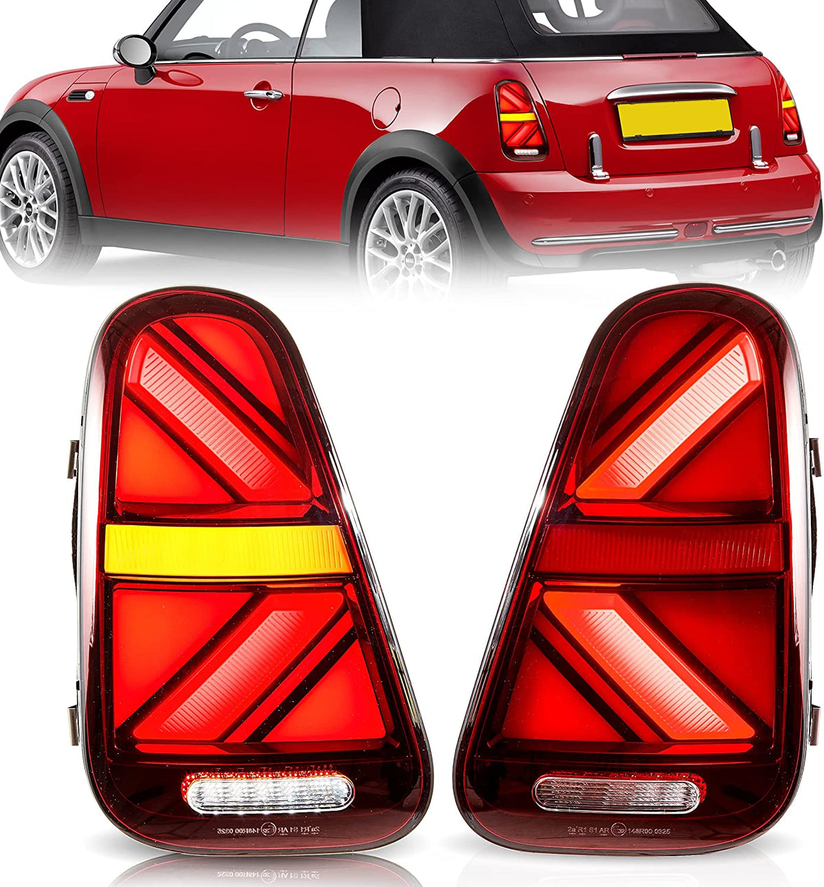 VLAND LED Tail Lights For Mini Cooper R50 R52 R53 2001-2006 [Mini Hatc ...