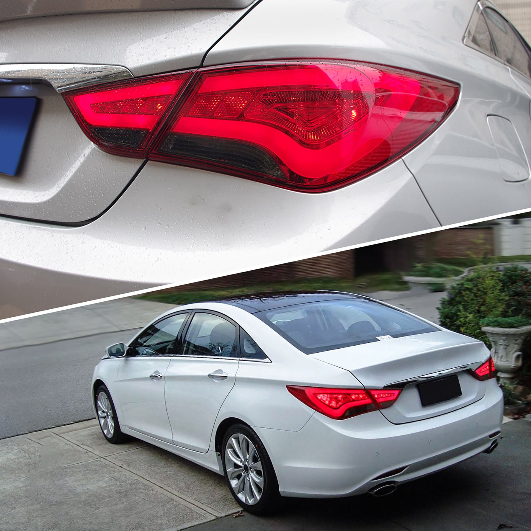 VLAND Full LED Tail Lights For Hyundai Sonata 6th Gen Sedan 2011-2014 ...