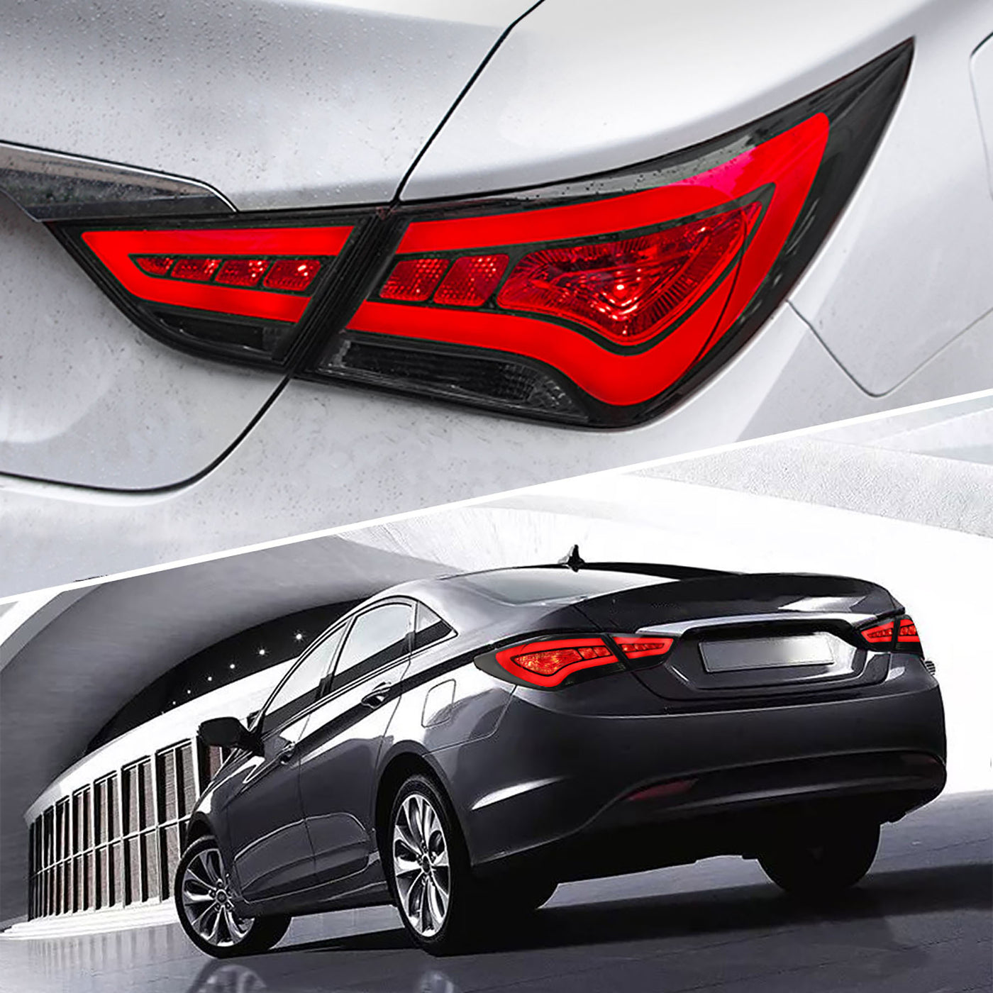 VLAND Full LED Tail Lights For 2011-2014 Hyundai Sonata 6th Gen Sedan ...