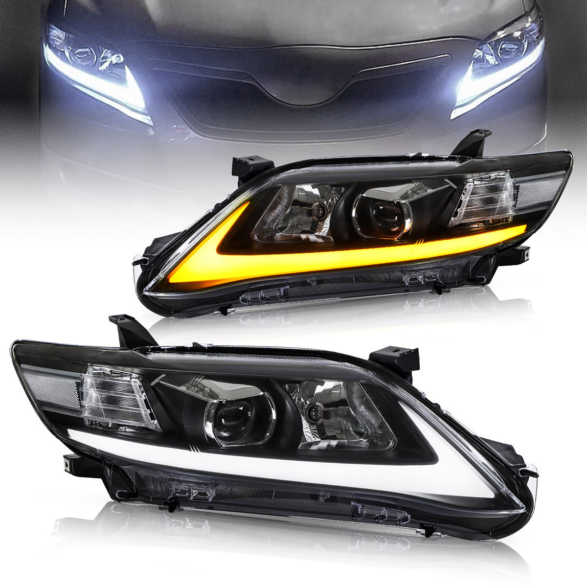 VLAND Led Projector Headlights For 2009-2011 Toyota Camry U.S. Edition ...