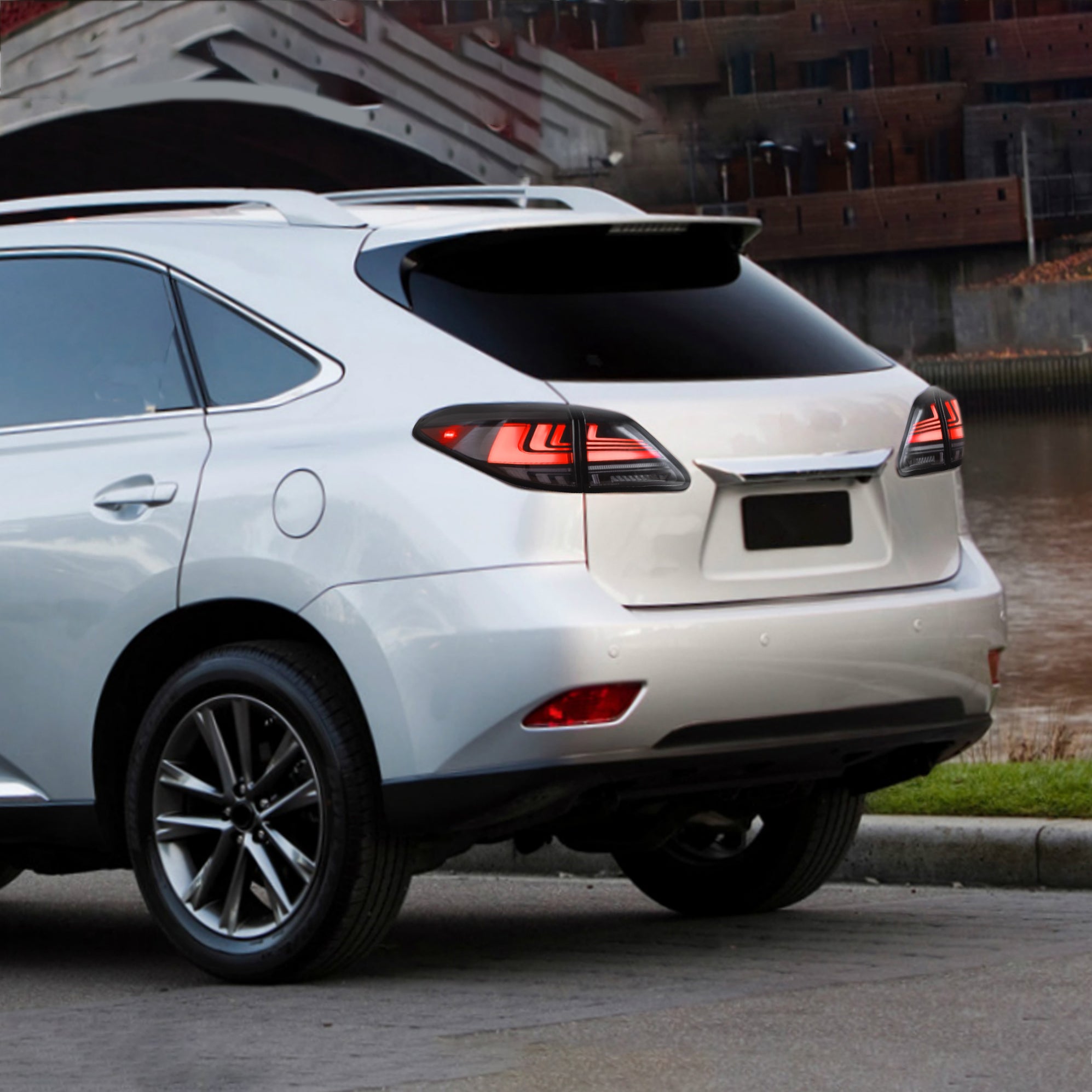 VLAND Full LED Tail Lights For Lexus RX 270/330/350/450H 2009-2015 Wit ...