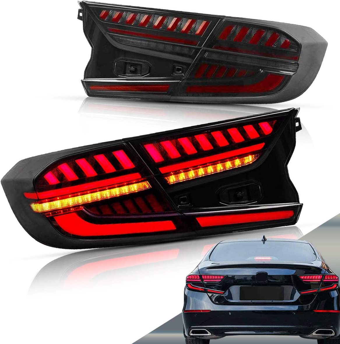 VLAND LED Tail Lights For Honda Accord 10th Gen 2018-2022 With Scannin ...