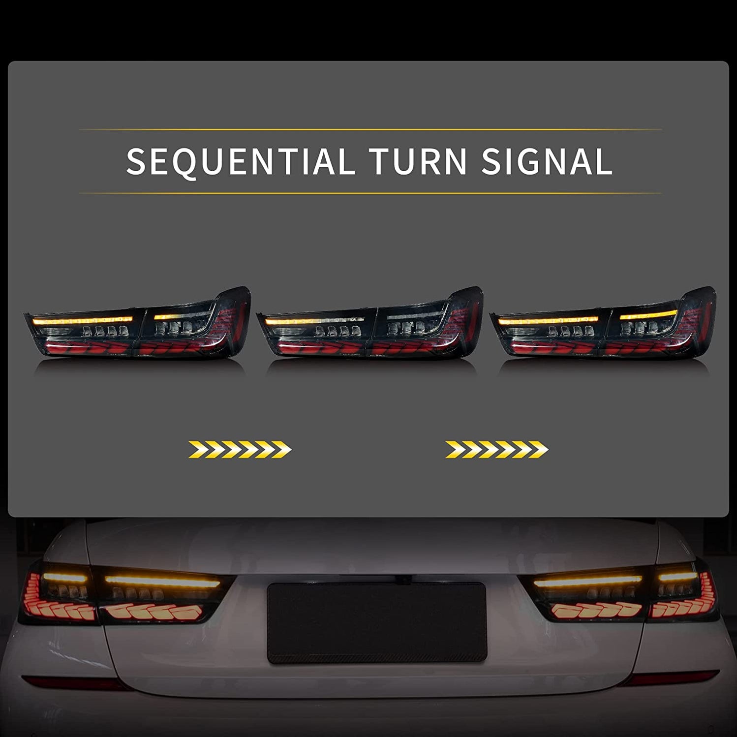 VLAND OLED Tail Lights For 2019 -2021 BMW 3 Series G20 G80 M3 GTS With ...