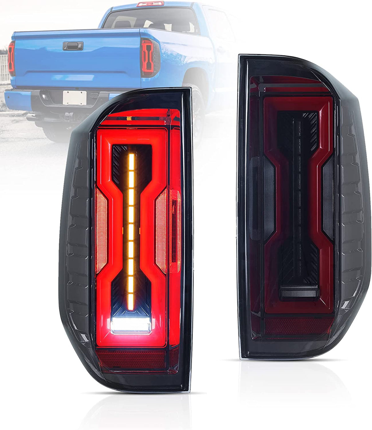 VLAND LED Tail Lights For TOYOTA Tundra 2014-2020 With Start-up Animat ...