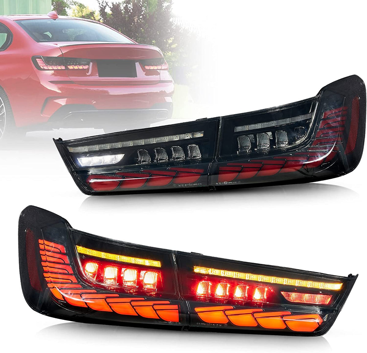 VLAND OLED Tail Lights For 2019 -2021 BMW 3 Series G20 G80 M3 GTS With ...